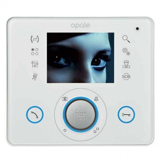 BPT OPALE WHITE - Opale Video Monitor, Hands Free - White — Gate ...