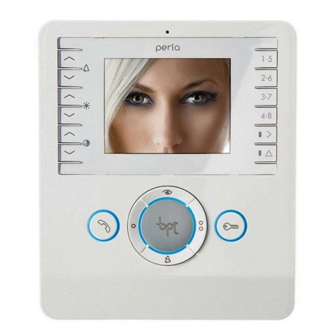 BPT PEV BI - Perla Video Monitor, Hands Free - White — Gate Automation Shop