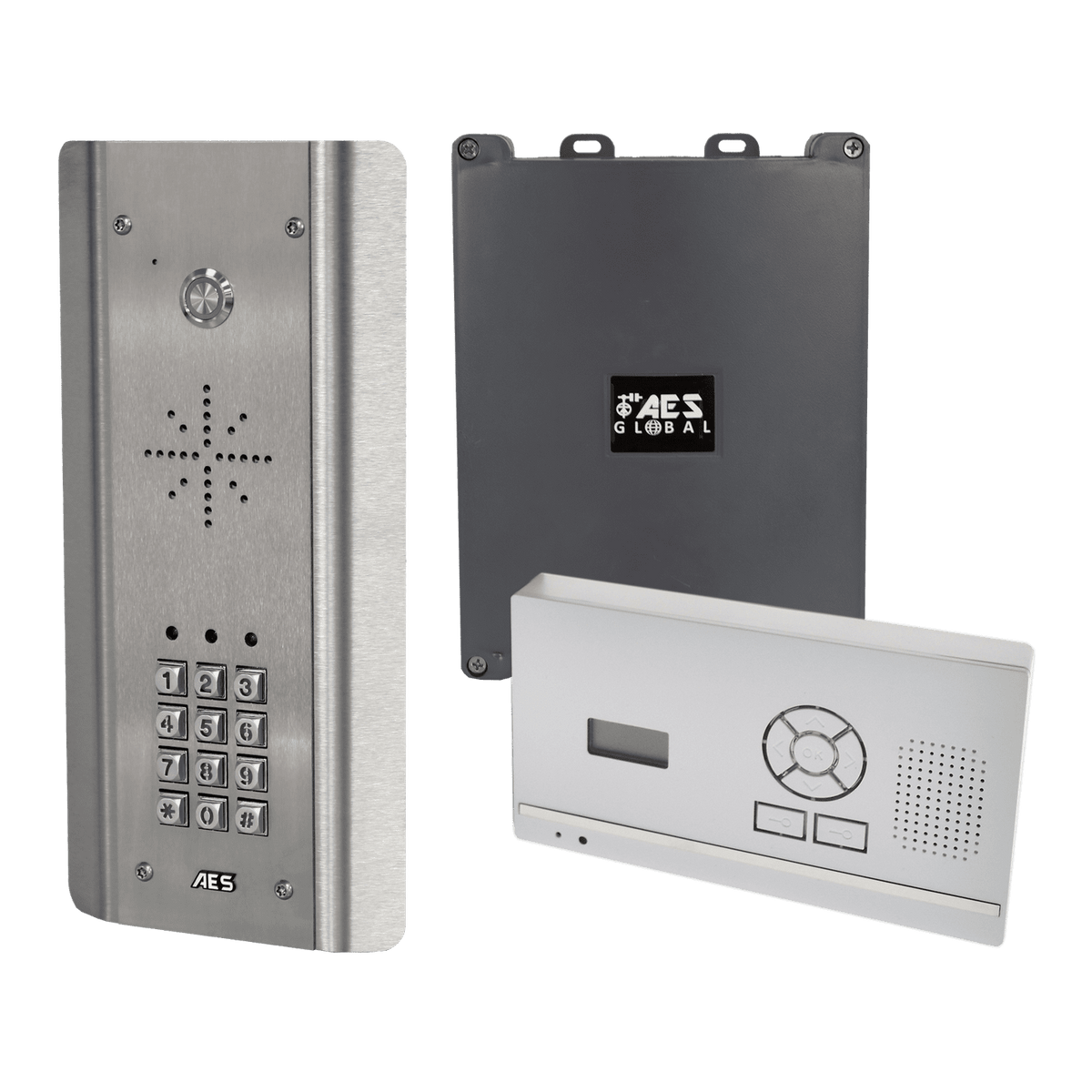 Wireless Digital Intercom with wall mounted monitor 603-HF-ASK - D.E.C ...