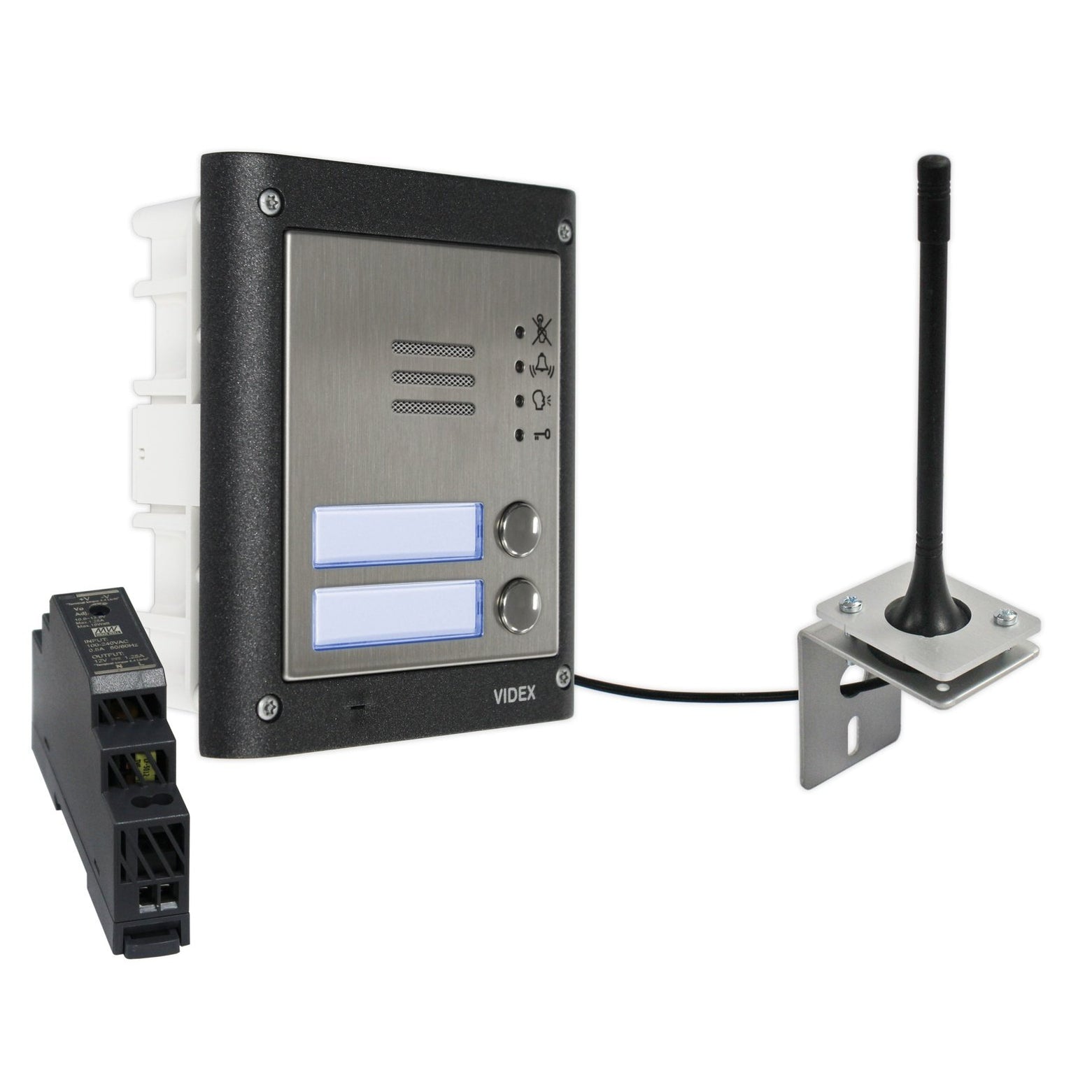 Videx GSM4K 4G GSM intercom with matt finish (mounting and stations ar ...
