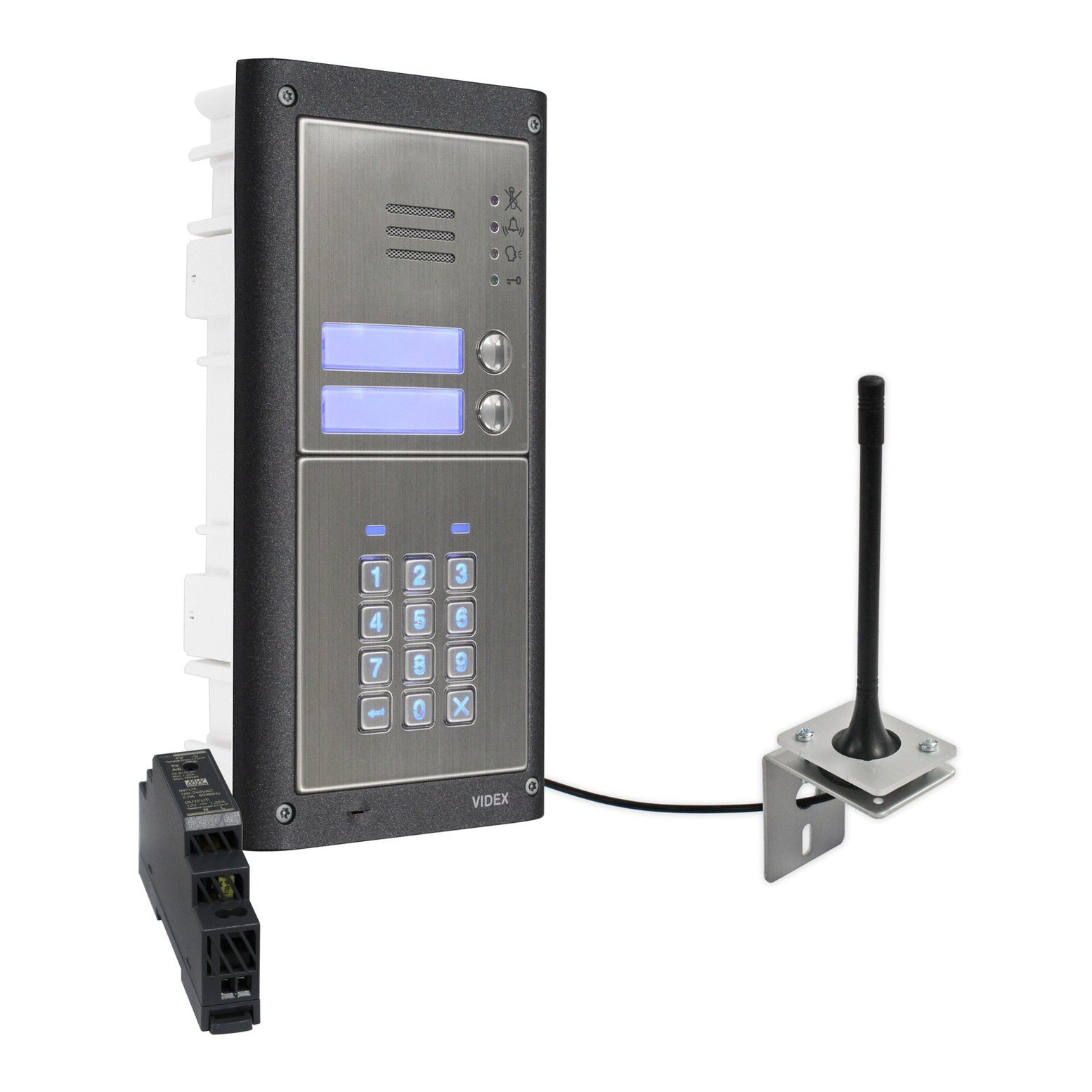 Videx GSM4KCR 4G GSM intercom with backlit keypad matt finish (mountin — Gate Automation Shop