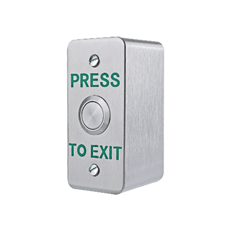 RTE-AS - Architrave Stainless Exit Button, Surface — Gate Automation Shop